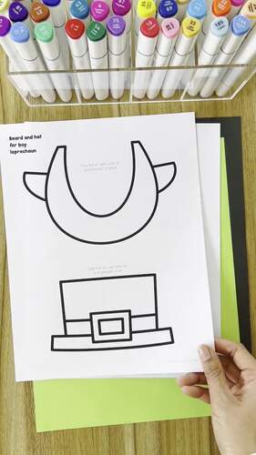 St. Patrick's Day Craft & Writing Build a Leprechaun - Bulletin Board ...