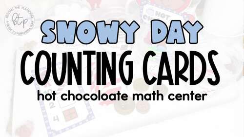 Snowy Day Book Activity Preschool- Hot Cocoa Math Center - Winter ...