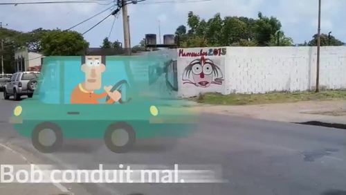 French Comprehensible Input Lesson Tu conduis mal! French short story