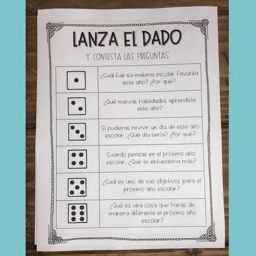 End of the Year activities in Spanish - NO PREP! Actividades de fin de año