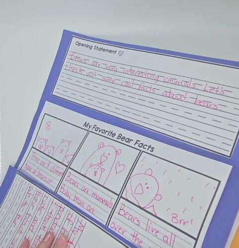 All About Bears Informative Writing Lapbook by ...