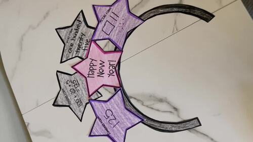 New Year Math Place Value Craft Bundle by The Teaching Diva Corner