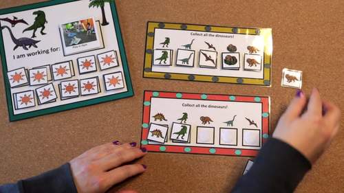 Dinosaur Autism Behavior Visuals: Schedules, Token Boards, Behavior ...