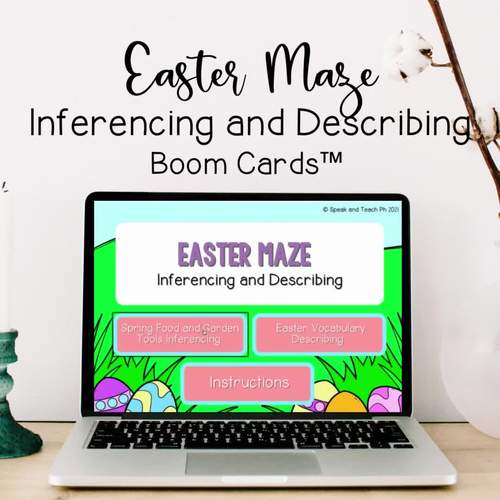 Easter and Spring Maze for Describing and Inferencing Speech Therapy ...