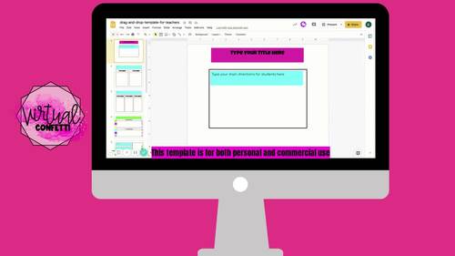 Editable Google Slides™ Digital Drag & Drop Templates by Phonics to Fluency