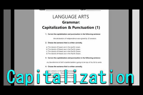 Capitalization and Punctuation Worksheets: Quotations, Abbreviations, Dates