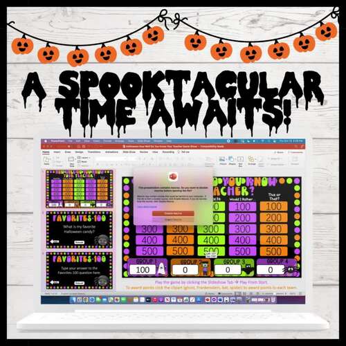 Halloween How Well Do You Know Your Teacher Game Show | Holiday Party ...