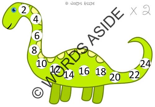 Dinosaur Math Facts Multiplication Repeated Addition Mats Worksheets