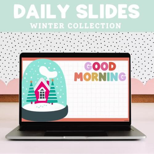Winter Google Slides + Powerpoint Slides | Editable by The Tribe I Teach