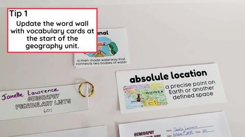 Geography Vocabulary Mastery Bundle for Middle School Social Studies ...