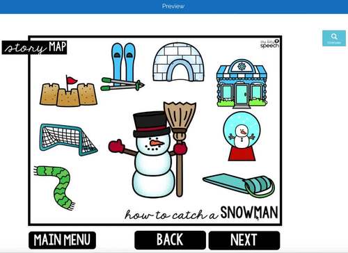 How to Catch a Snowman - Book Buddy Speech & Language (+BOOM Cards)