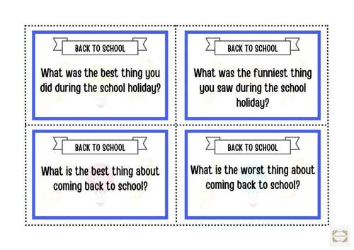 BACK TO SCHOOL 16 ESL Conversation Cards by TeachCraftHub2024 | TPT