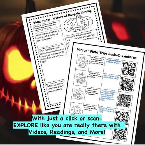 Jack o Lantern History Virtual Field Trip for Middle and High School ...