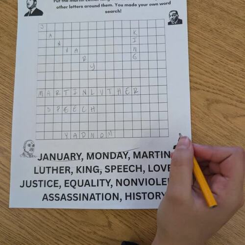 No prep MLK Activity printable worksheets 4th 5th 6th 7th 8th Grade