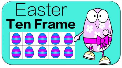 Easter Ten Frame Subitizing: Math Counting Brain Breaks by Move and ...