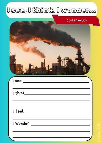 I SEE, I THINK, I WONDER... World Conservation (Inquiry lesson resources)