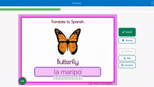 Boom Cards - La Primavera - Spring (Listening & Spelling) by NATAM