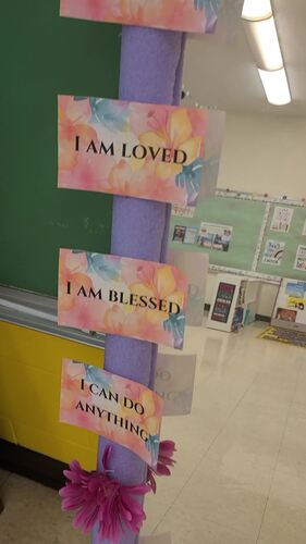 Affirmation Station| Floral and colorful Theme| mirror affirmation