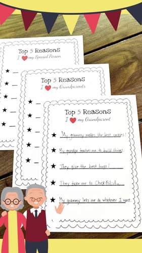 Grandparents Day No-Prep Activities ( 1st - 3rd Grades ) | TPT