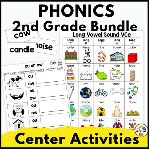 Benchmark Advance Phonics Anchor Charts and Activities Bundle | 2nd Grade