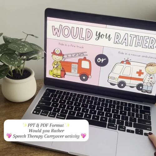 Would You Rather? Prevocalic /r/ speech therapy slides (PPT + PDF)