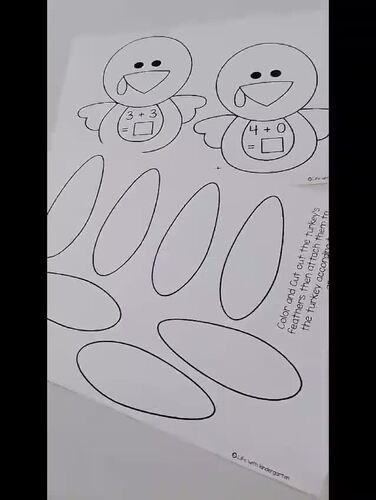 Thanksgiving Turkey Craft Math Activities Addition And Subtraction ...