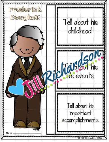 Frederick Douglass Activity- Black History Month Project ESL by Jill ...