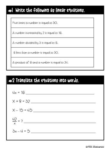 Algebra Bell Work P 7.3 P 7.4 by Mrk Resources | TPT