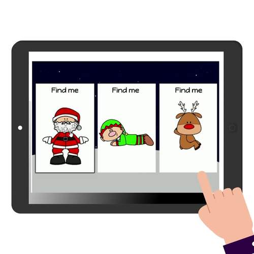 Christmas Activities Visual Perception BOOM CARDS Distance Learning