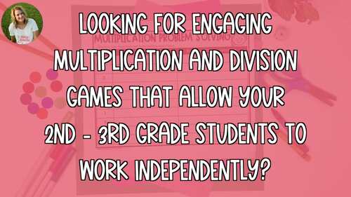 Multiplication and Division Games and Centers for 2nd Grade | TPT