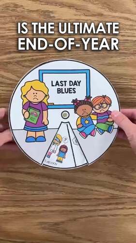 Last Day Blues Book Companion, End of Year Craft, Hat, Centers ...