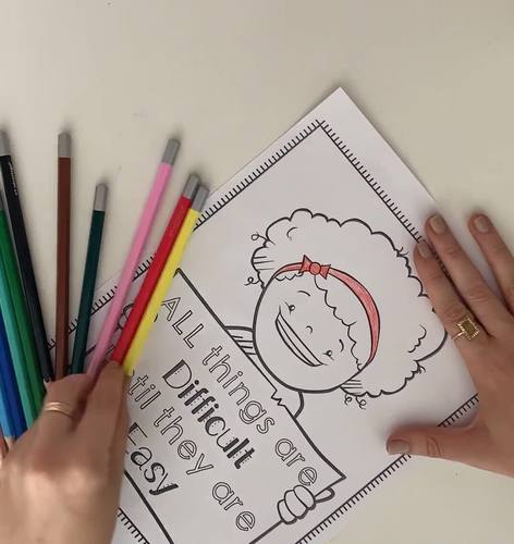 Growth Mindset Coloring Sheets: Mindful Coloring SEL | TPT