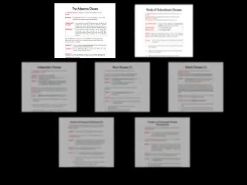 Independent and Dependent Clauses | Worksheets. Reviews. Assessments ...