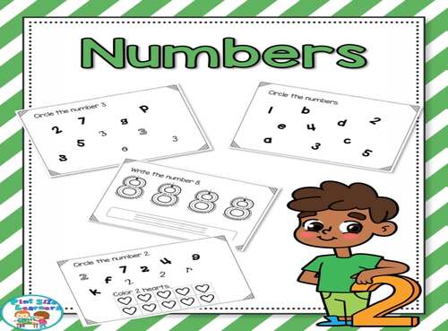Kindergarten Number Recognition Daily Math Journal | PreK and K Number ...