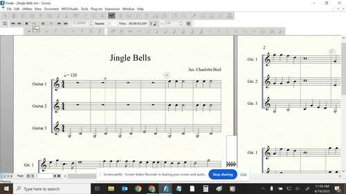 Guitar Ensemble - Jingle Bells trio by Charlotte's Resources | TPT