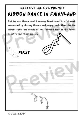 Gymnastics Creative Writing Prompts for the Summer & Writing Worksheets