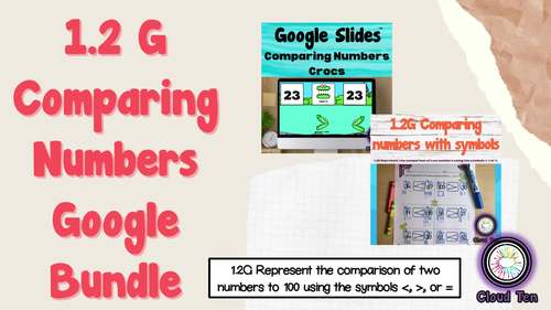 1.2G Comparing numbers Google Bundle by Cloud Ten | TPT