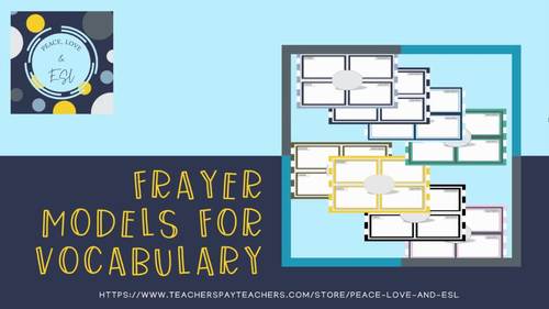 Frayer Model for Vocabulary by Opportunity Knocks - English Resources