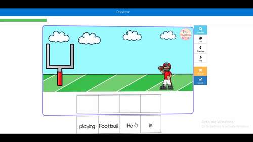 Fall Sentence Building (Boom Cards™) by Miss Faleena | TPT