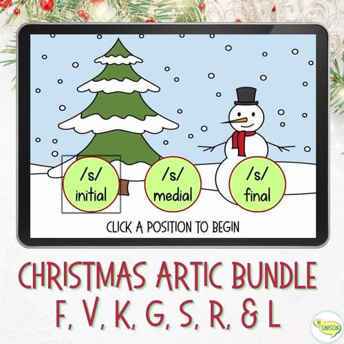 Christmas Articulation Boom Cards™ Bundle | Later Sounds | TpT