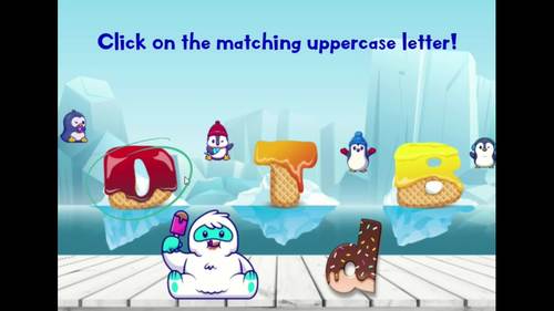 Matching Lowercase Letters to Uppercase Letters - Winter Literacy Boom ...