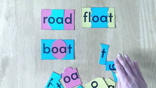 Oa Phonics Jigsaw Puzzle Digraph Game Special Education Kindergarten