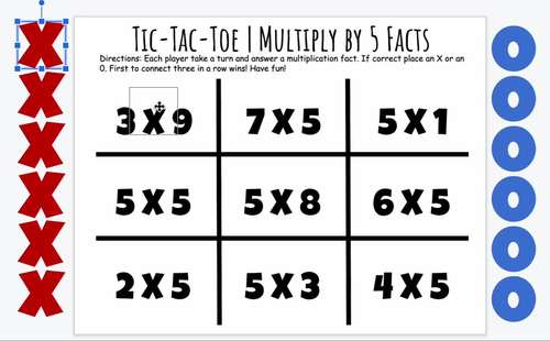 Tic-Tac-Toe Multiplication Facts | Digital and Printable by iTeach2