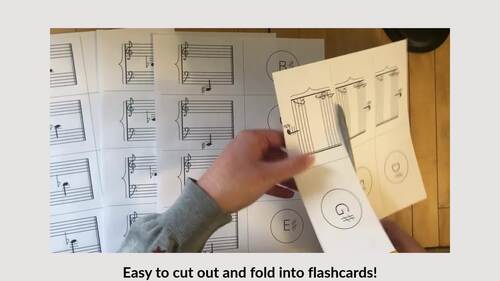 Music Grand Staff Notes Flashcards - Naturals, Sharps and Flats | TPT