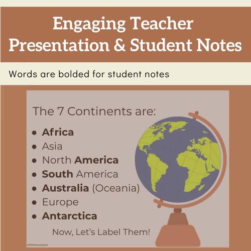 Geography Skills Presentation with Guided Notes and Map Activities by ...