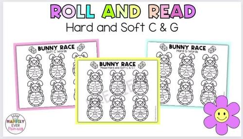 Spring Roll and Read Phonics Games | Hard and Soft C and G | TPT