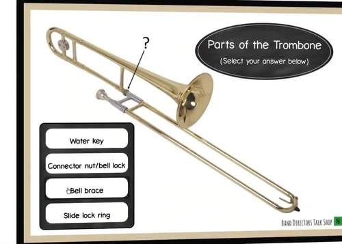 Parts of the Instrument BOOM Cards for Beginning Band - Trombone