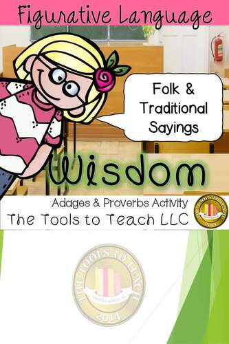 Adages and Proverbs 46 Figurative Language Task Cards Printable No Prep