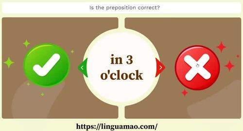 Prepositions of Time. Interactive quiz by Linguamao ESL | TPT