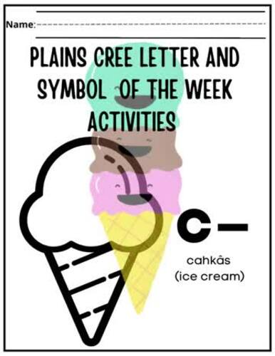 Plains Cree Alphabet Letter "c and -" Worksheets No Prep | TPT